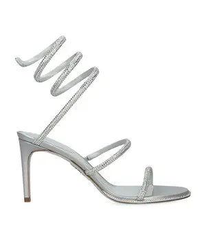 Rene Caovilla Embellished Cleo 80 Sandals - Grey