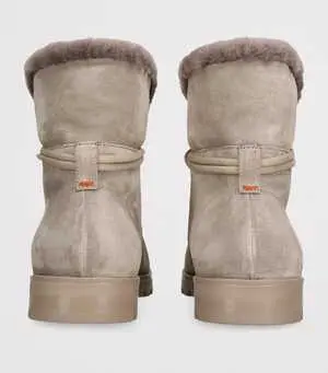 Santoni Suede Detroit Boots - Grey