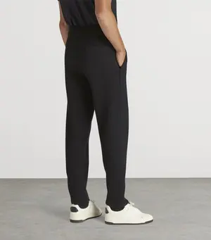 Dunhill Cotton-cashmere Sweatpants - Navy