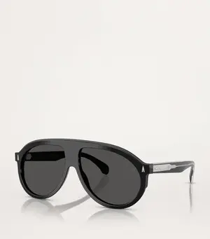Moncler Acetate Fhaite Me6001 Sunglasses - Black