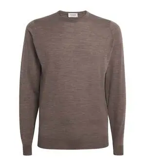 John Smedley Merino Wool Sweater - Brown