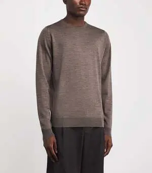 John Smedley Merino Wool Sweater - Brown
