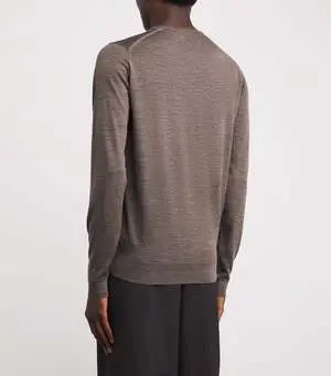John Smedley Merino Wool Sweater - Brown