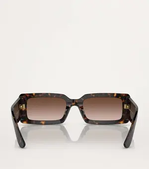 Dolce & Gabbana Acetate Rectangle Sunglasses - Brown