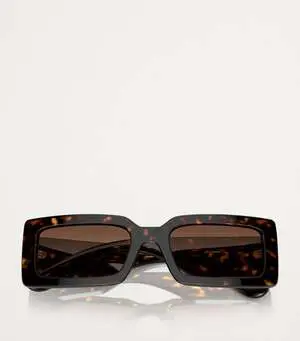 Dolce & Gabbana Acetate Rectangle Sunglasses - Brown