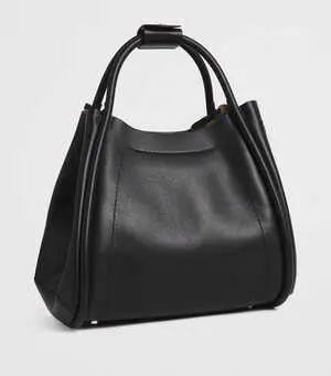 Max Mara Small Leather Top-handle Bag - Black