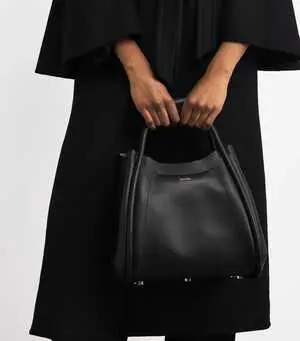 Max Mara Small Leather Top-handle Bag - Black
