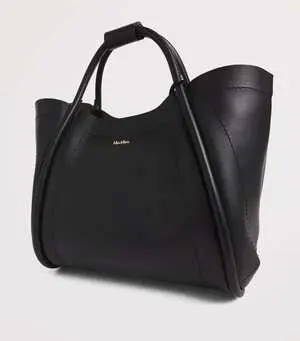 Max Mara Small Leather Top-handle Bag - Black