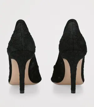 GIANVITO ROSSI Lace Claudia 85 Pumps - Black
