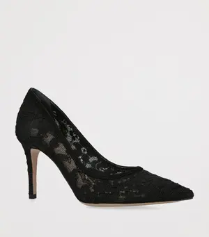 GIANVITO ROSSI Lace Claudia 85 Pumps - Black