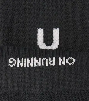 On Organic Cotton-blend Core Run Low Socks - Black
