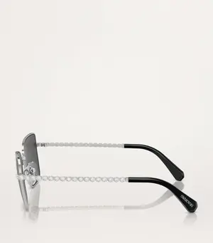 SWAROVSKI Metal Sk7015 Sunglasses - Silver