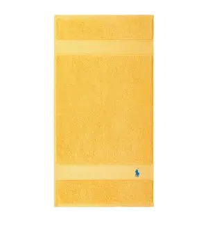 Ralph Lauren Polo Player Guest Towel - Yellow