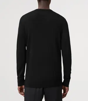 ALLSAINTS Merino Wool Mode Sweater - Black