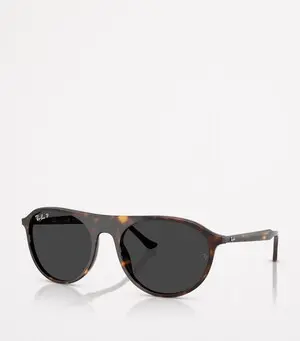 Ray-ban Rounded Square Sunglasses - Brown
