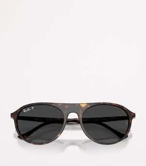 Ray-ban Rounded Square Sunglasses - Brown