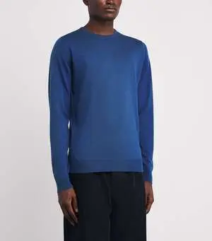 John Smedley Merino Wool Sweater - Blue