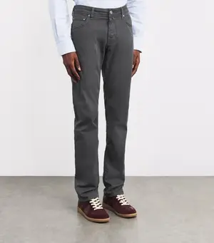 Jacob Cohen Nick Slim Stretch-cotton Chinos - Black