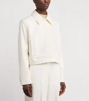 JOSEPH Crepe Abbe Tailored Jacket - White