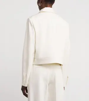 JOSEPH Crepe Abbe Tailored Jacket - White