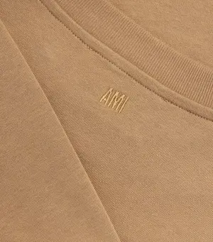 AMI Paris Cotton De Coeur T-shirt - Beige
