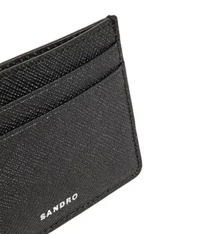 Sandro Leather Card Holder - Black