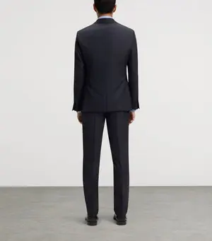 BOSS Virgin Wool-silk 2-piece Suit - Blue