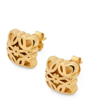 Loewe Anagram Bombé Stud Earrings - Gold