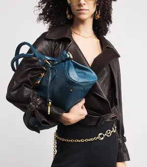 Chloé Leather Paddington Top-handle Bag - Blue