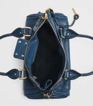 Chloé Leather Paddington Top-handle Bag - Blue