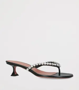 Amina Muaddi Gigi Thong Sandals