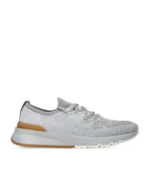 Brunello Cucinelli Knitted Sneakers - Grey