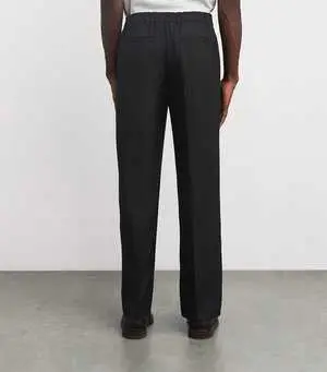 ABOUT:BLANK Everyday Wide-leg Pleated Trousers - Black
