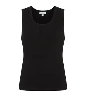AGOLDE Poppy Ribbed Tank Top - Black