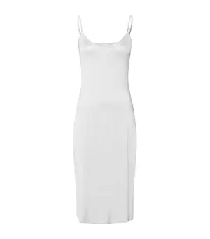 Hanro Satin Midi Dress - Ivory