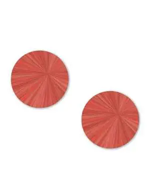 HESTIA Set Of 4 Soleil Round Coasters - Grey