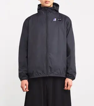 Play Comme Des Garcon X K-way Water-resistant Jacket - Black