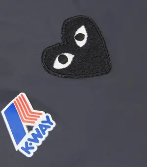 Play Comme Des Garcon X K-way Water-resistant Jacket - Black
