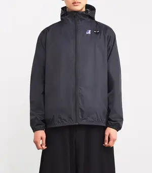 Play Comme Des Garcon X K-way Water-resistant Jacket - Black