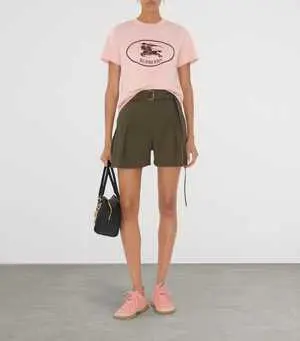 Burberry Equestrian Knight Design T-shirt - Pink
