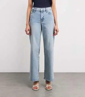 FRAME Le Slim Palazzo Wide-leg Jeans - Blue