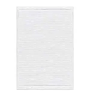 HAMAM Organic Cotton Raya Bath Rug - White