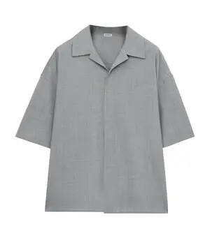 Loewe Wool-blend Short-sleeve Shirt