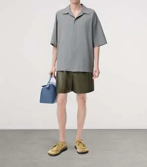 Loewe Wool-blend Short-sleeve Shirt