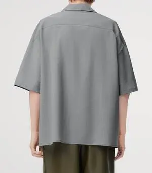 Loewe Wool-blend Short-sleeve Shirt