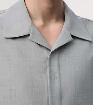 Loewe Wool-blend Short-sleeve Shirt
