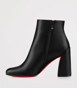 CHRISTIAN LOUBOUTIN Jane Leather Heeled Ankle Boots - Black