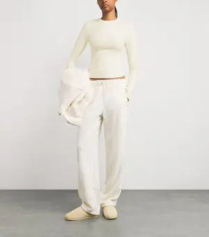 SKIMS Cotton Jersey Long-sleeve T-shirt - Ivory