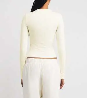 SKIMS Cotton Jersey Long-sleeve T-shirt - Ivory