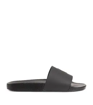 Polo Ralph Lauren Polo Pony Slides - Black